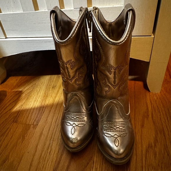 Tucker + Tate | Shoes | Tucker Tate Cowboy Boot Gold Size 6 Toddler ...